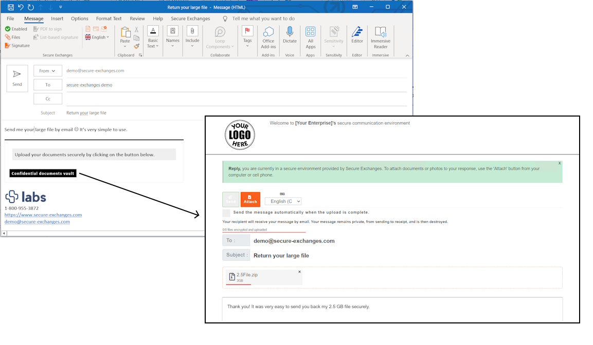 secure file exchange laa
